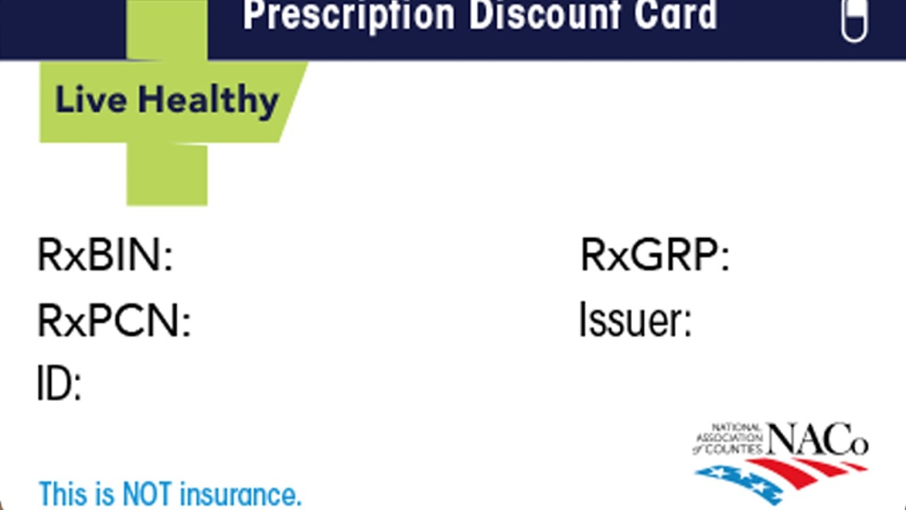 Live Healthy Rx Discount Card - YouTube
