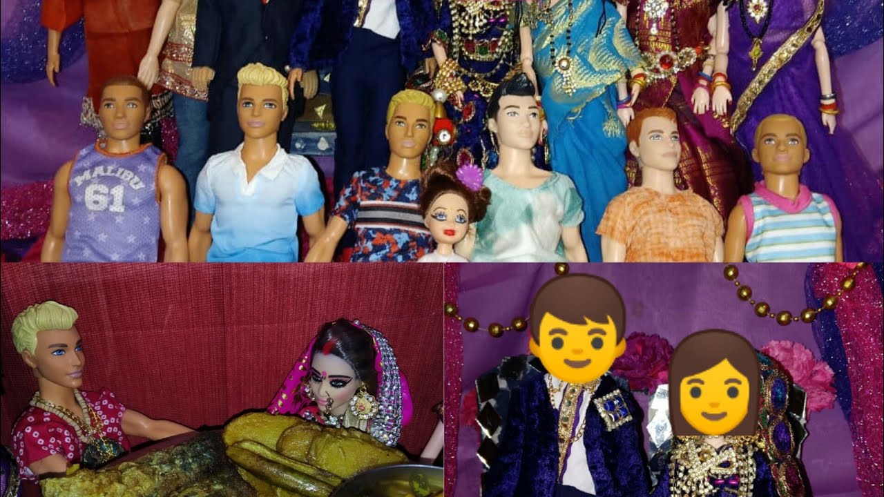 Grand reception kali mahadev barbie doll - YouTube