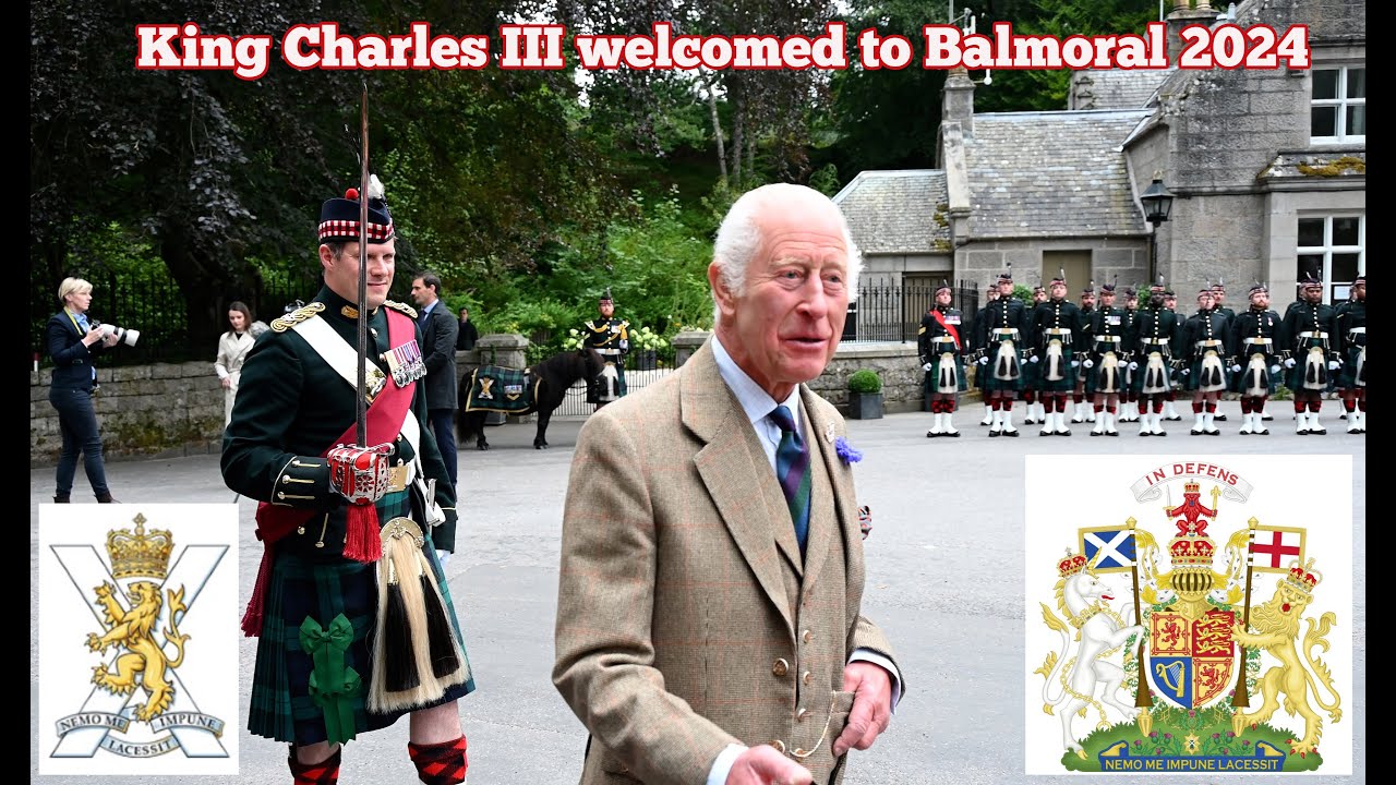 King Charles III welcomed to Balmoral Castle August 2024 [4K/UHD] - YouTube