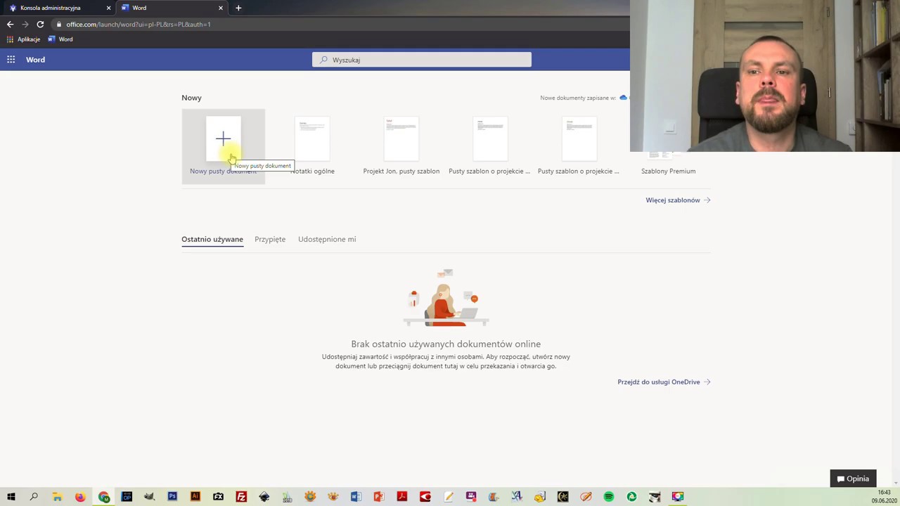 Word: zakładanie konta Microsoft Live, pierwsze logowanie i ...