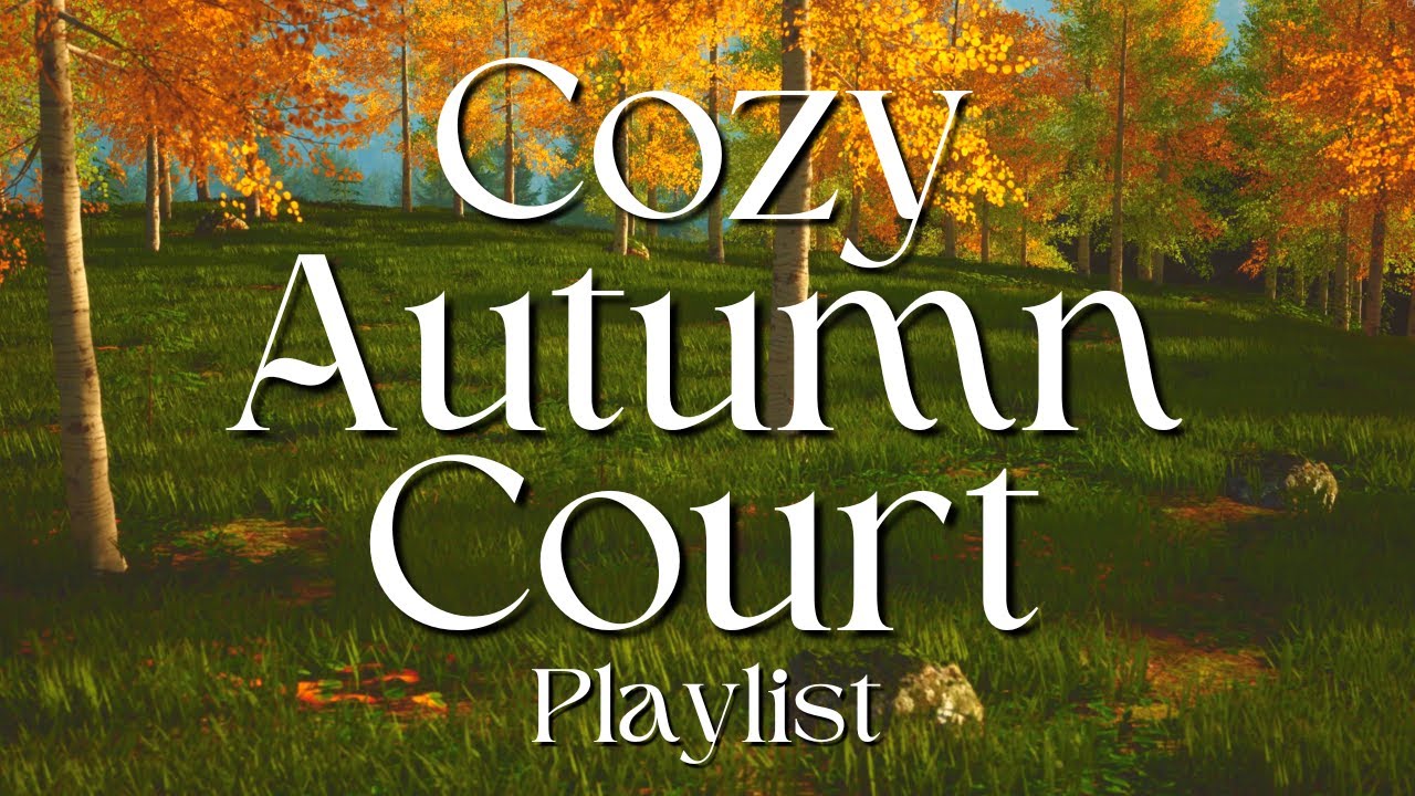 A Cozy Autumn Court Playlist | Fall Immersive Ambience + Music - YouTube