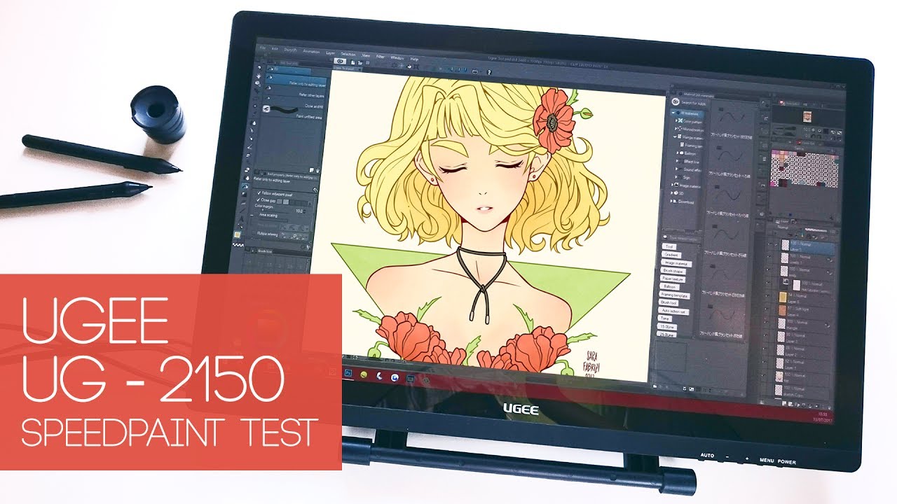 UGEE UG-2150] Tablet Monitor: Test + Review - YouTube
