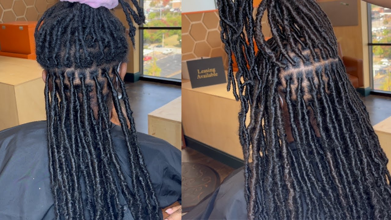 Soft locs over natural locs - YouTube