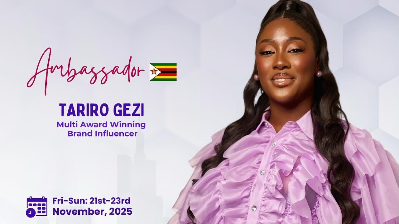 Tariro Gezi Appointed Ambassador Of Entrepreneurship Global Festival ...