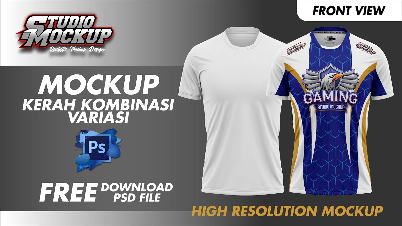 Mockup Jersey Kerah variasi / Kombinasi | Mockup Jersey PSD | Free ...