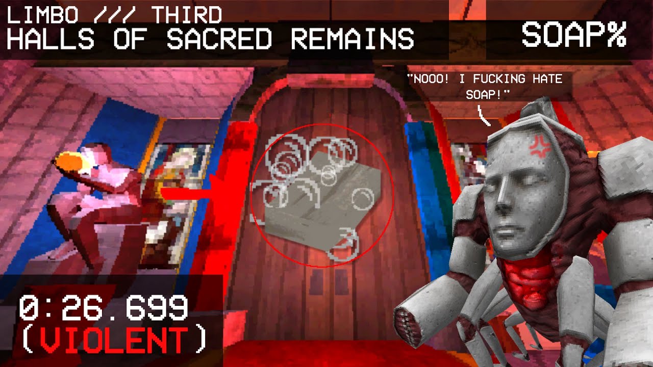 ULTRAKILL /// 1-3: HALLS OF SACRED REMAINS any%/soap% in 0:26.699 ...