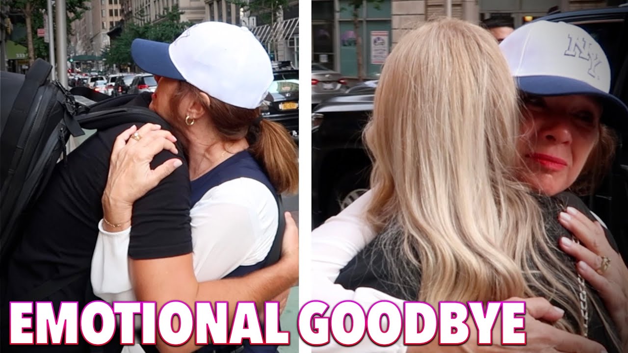 😢 EMOTIONAL GOODBYE! SON LEAVES MOTHER 😭 SAYING GOODBYE TO MOM, FATHER ...