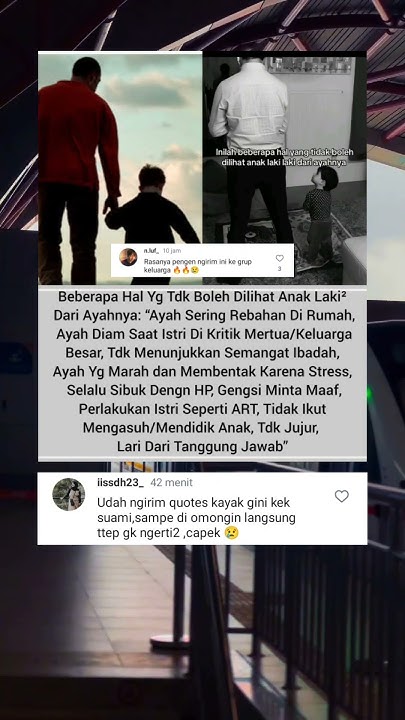 beberapa hal yang tidak boleh di lihat anak laki laki dari ayahnya #pelajaranhidup - YouTube