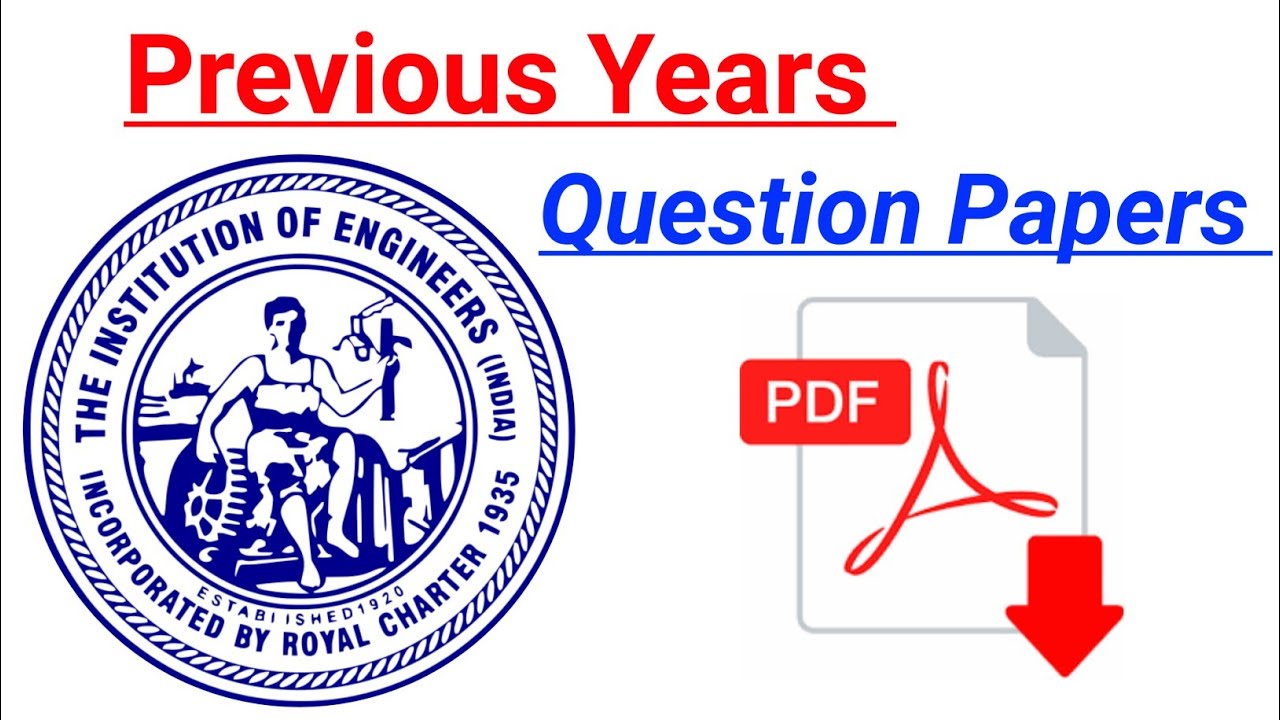 AMIE PREVIOUS YEAR QUESTION PAPER FOR Examination - YouTube