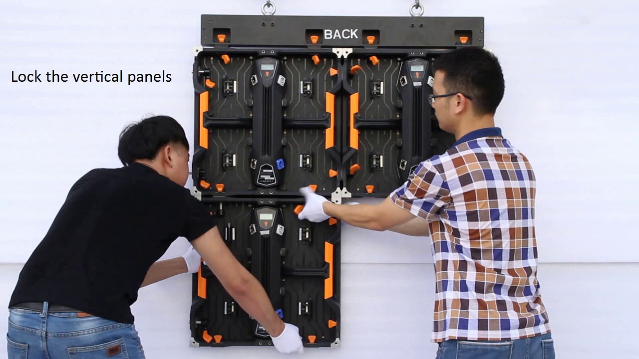 Desay LED X series rental LED display hanging installation 500x500mm ...