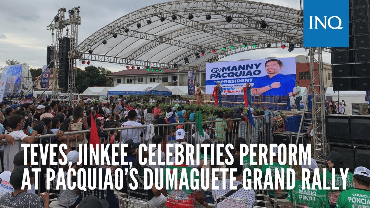 Teves, Jinkee, celebrities perform at Pacquiao’s Dumaguete grand rally ...
