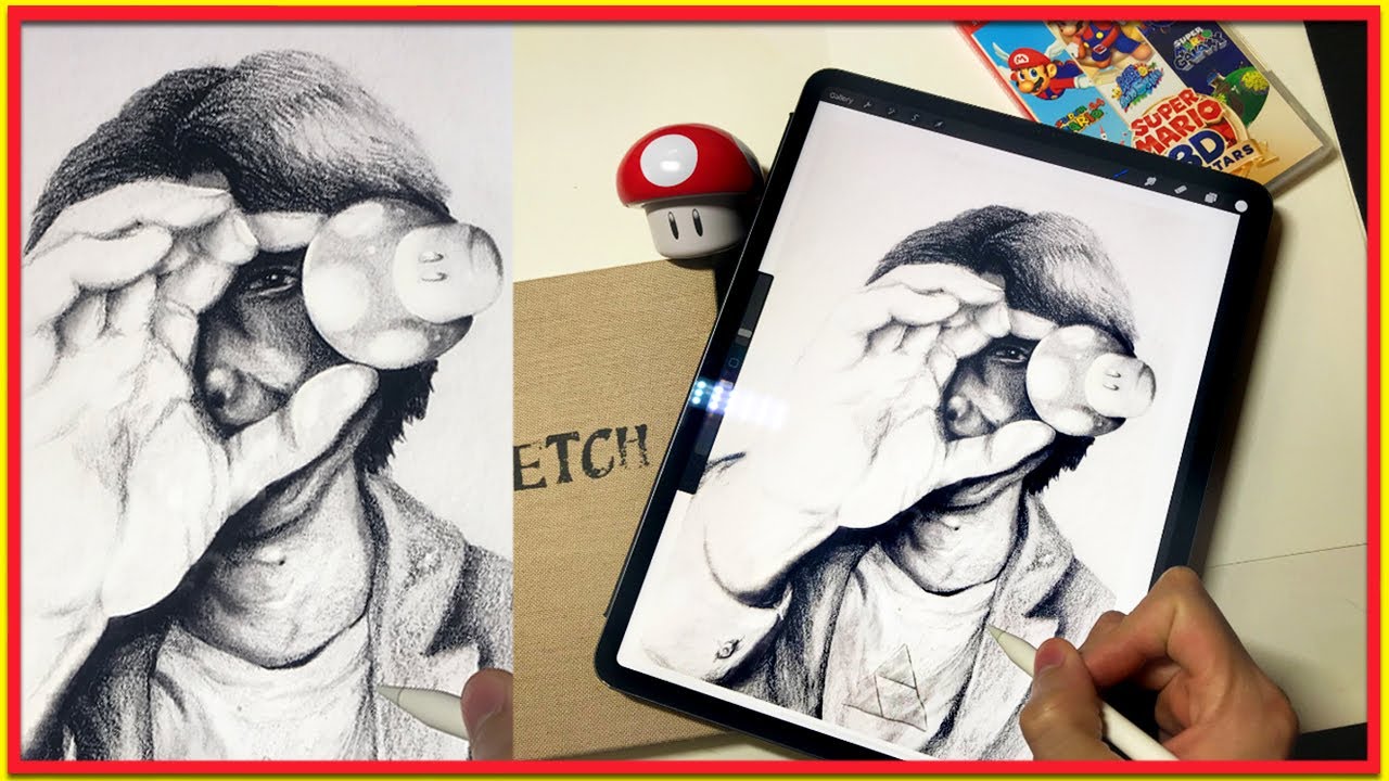 Easy iPad Procreate Photo-manipulation (Retouching Old Art) Shigeru ...