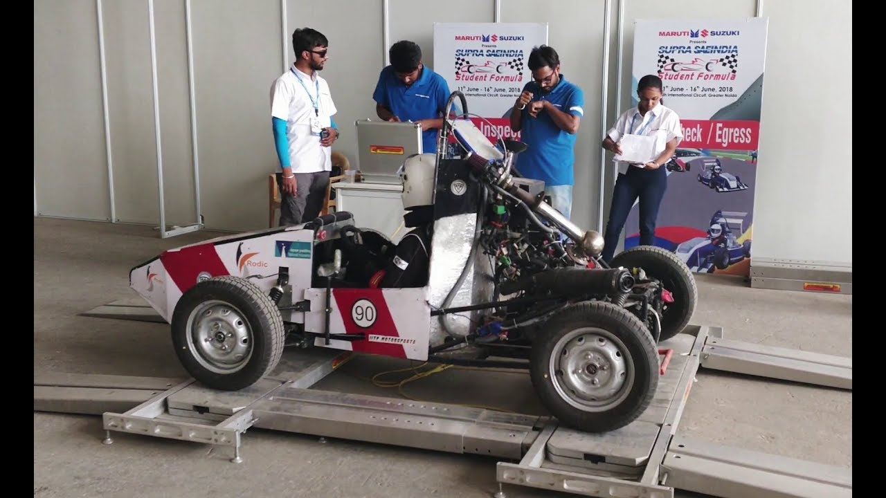 Weight Test, Supra SAE India 2018 - IITP Motorsports - YouTube