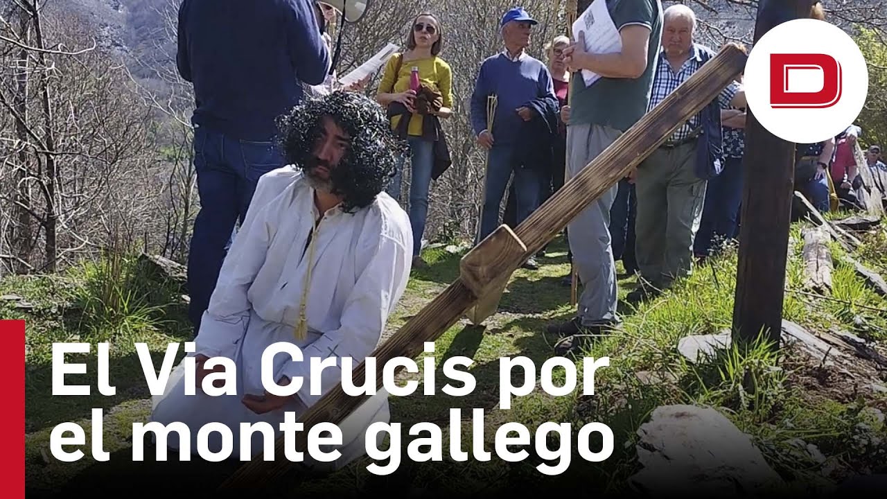 El Via Crucis recorre el bosque de O Courel (Lugo) - YouTube
