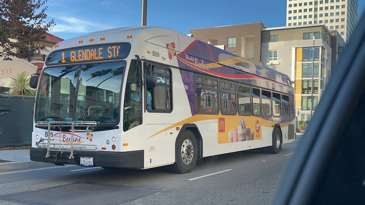 Glendale Beeline 2019 Gillig BRT Plus 40 CNG B99 - YouTube