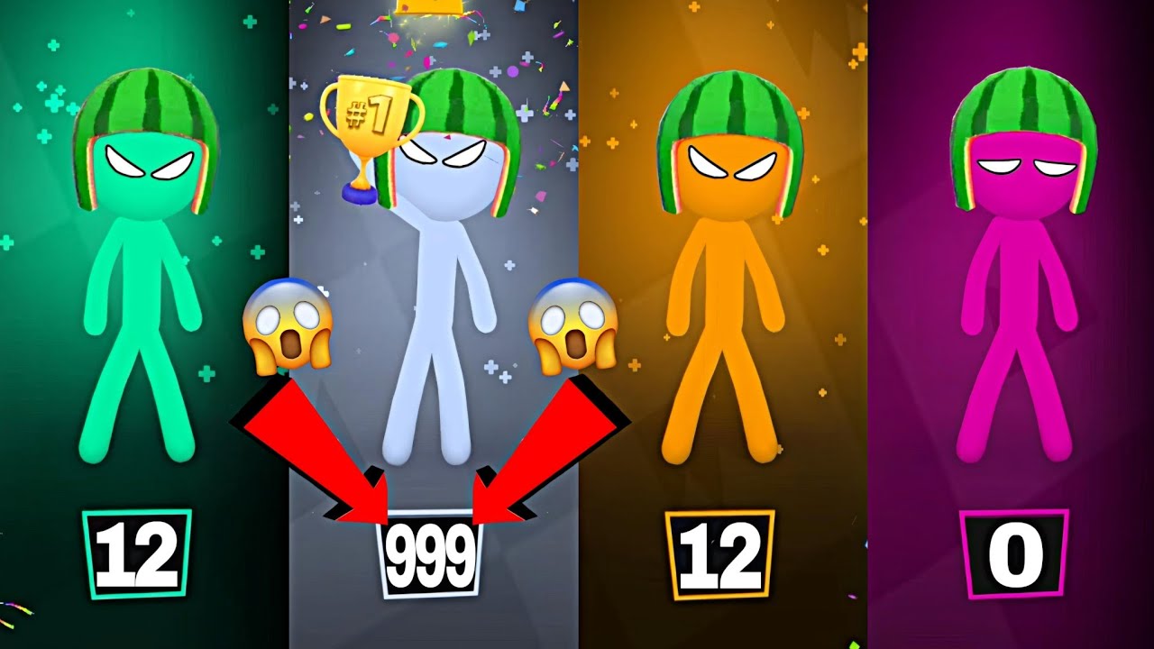 🤯 Is This a Glitch?! 999 SCORE Stickman Party Gameplay! - YouTube