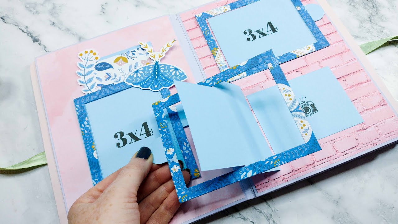 Mini Album Pop Up Photo Frames with Secret Pocket | Tutorial - YouTube