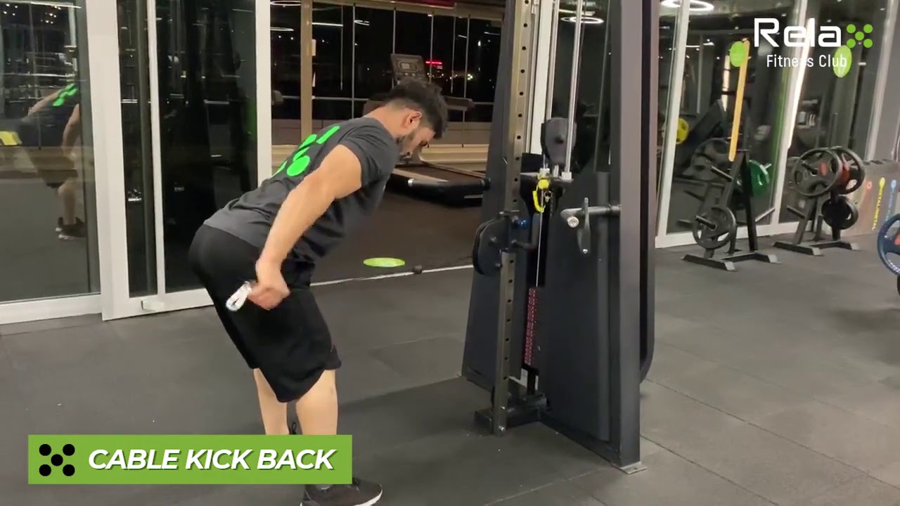cable kick back - YouTube