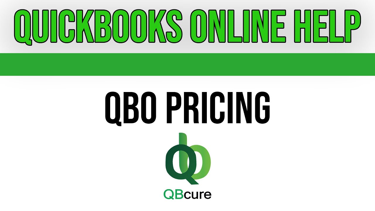 QuickBooks Online Help: QBO Pricing - YouTube