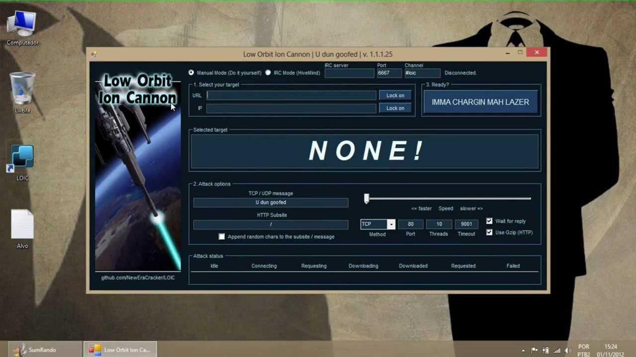 Como configurar e utilizar o LOIC - YouTube