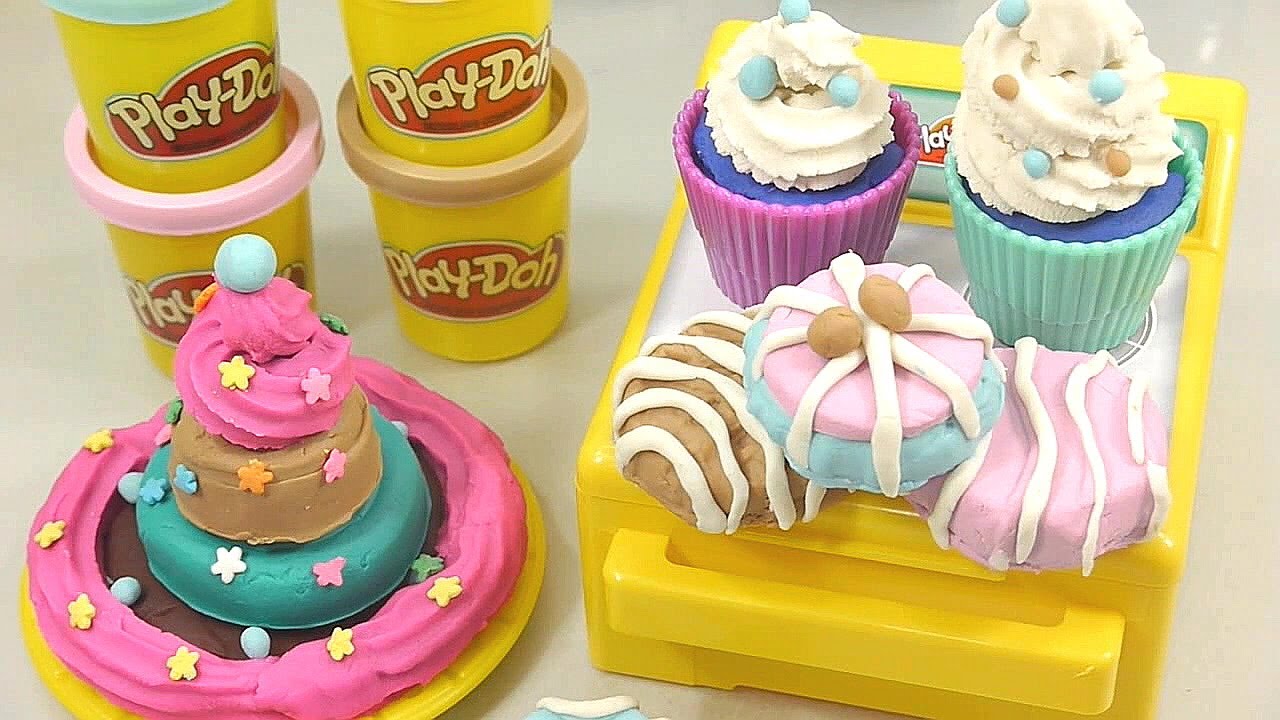Play Doh Cupcake Cook Toy Kit - YouTube
