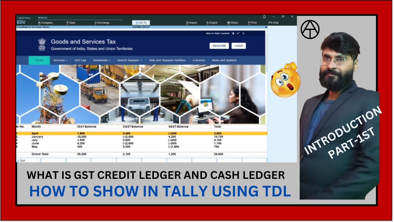 ||Wow|| Introduction to GST Credit Ledger and Cash Ledger in Tally ...