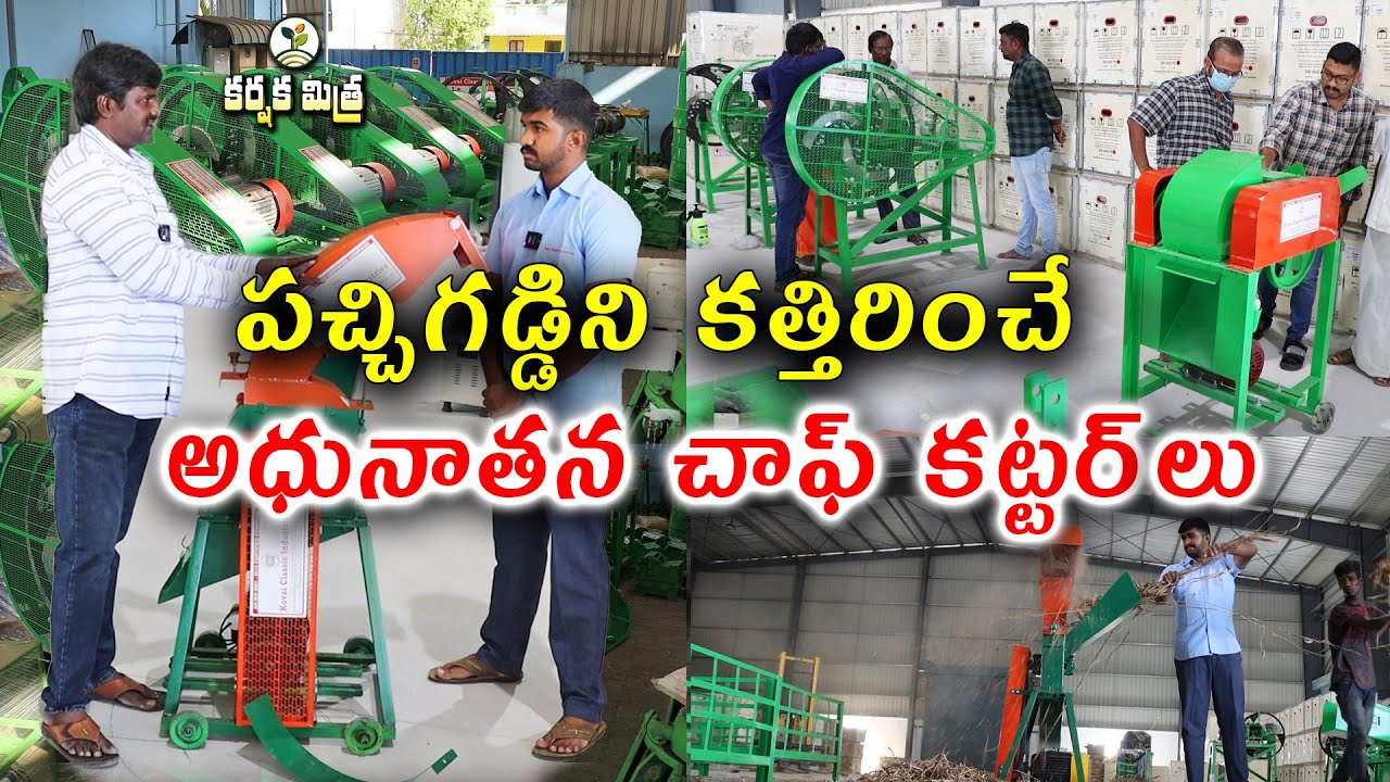 డెయిరీ రంగంలో ఆధునిక చాఫ్ కట్టర్ లు || Uses of Modern Chaff Cutter in ...