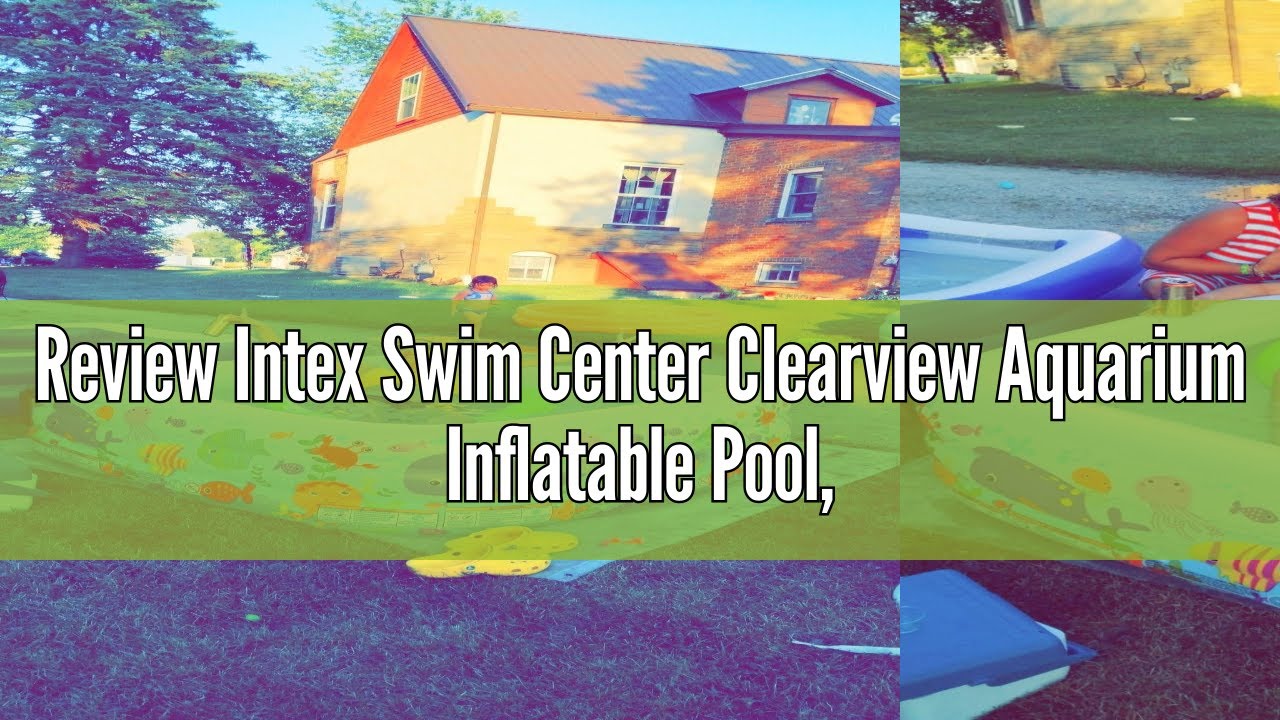 Review Intex Swim Center Clearview Aquarium Inflatable Pool, 62.5" X 62 ...