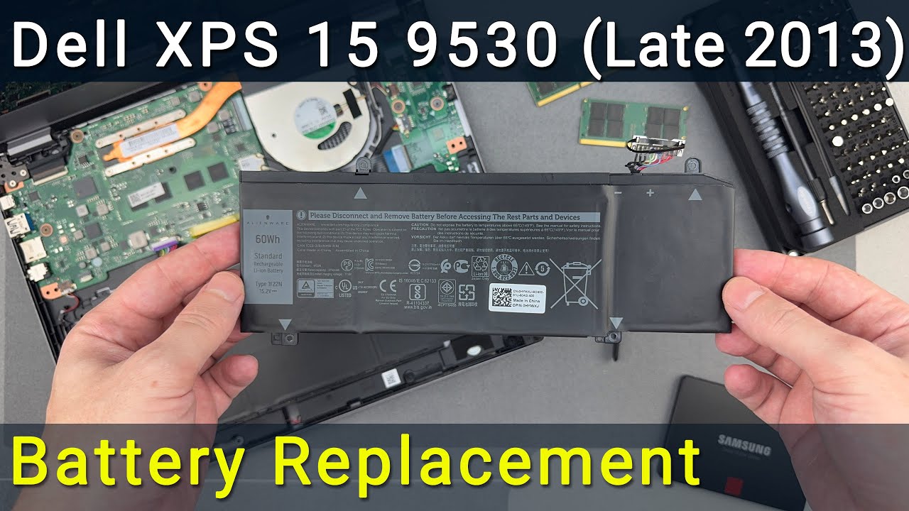 Dell XPS 15 9530 (model: P31F, Late 2013) Battery Replacement | Fix ...