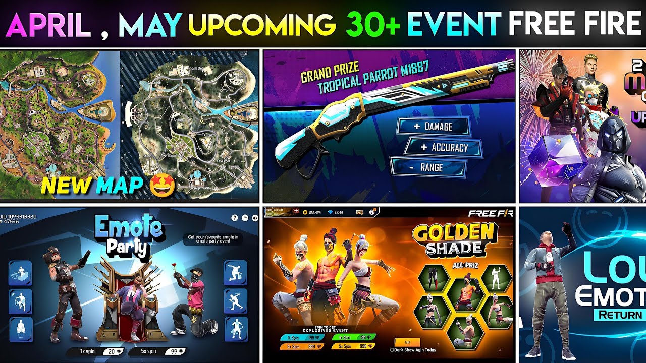 Upcoming Events in Free Fire 🤯🥳| Free Fire New Event | Ff New Event ...