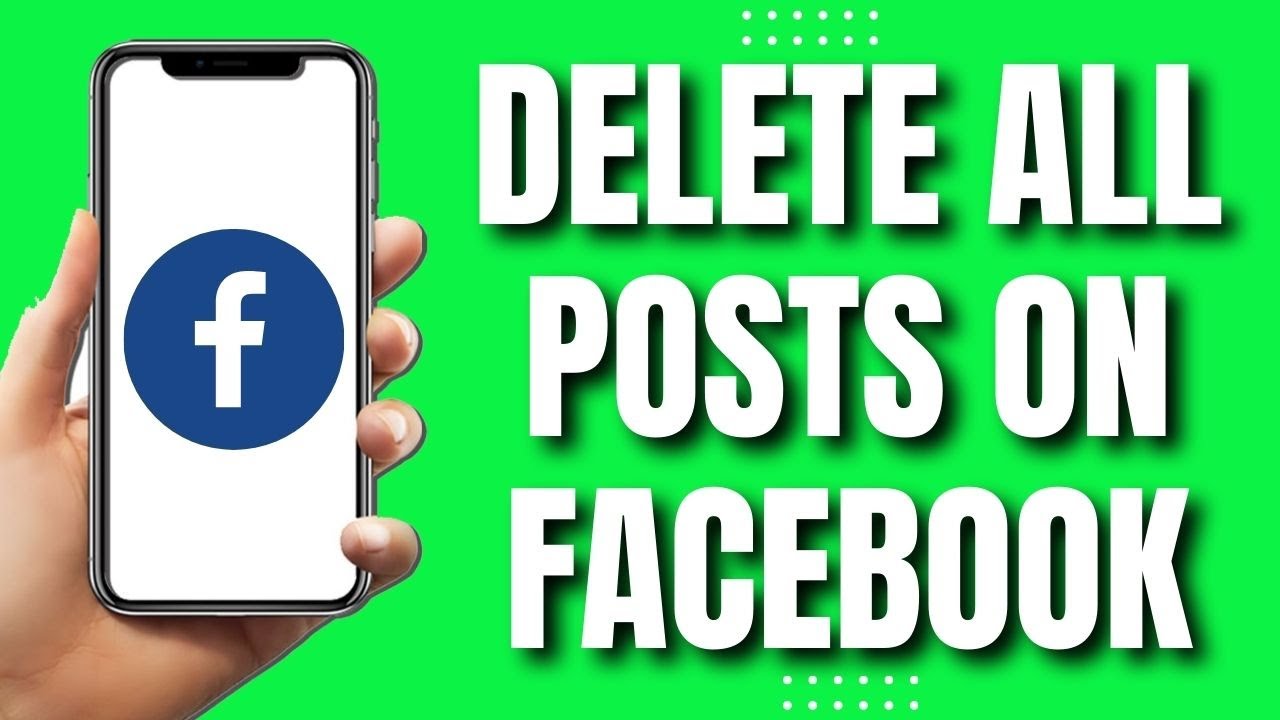 How To Delete All Post On Facebook (Easy) - YouTube
