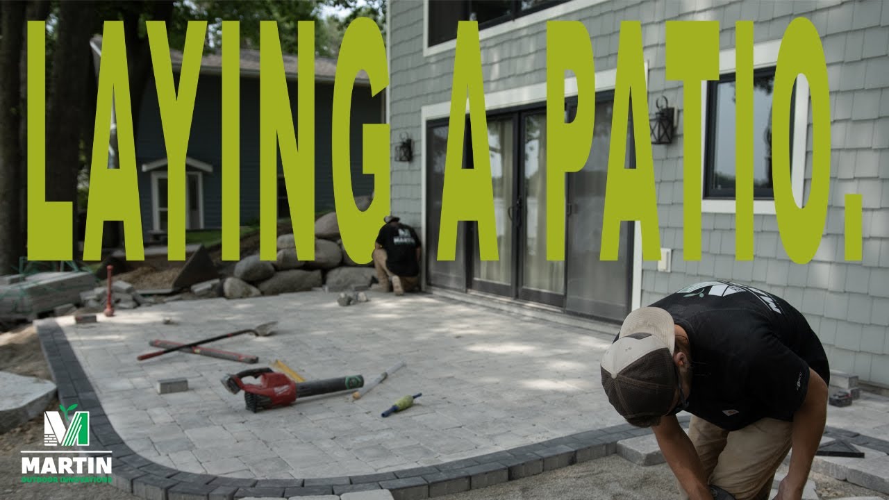 Day Three On Job-Site | Laying The Patio And Finishing Touches - YouTube