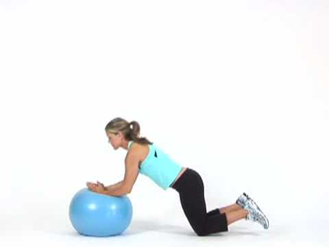 Modified Plank on Exercise Ball - YouTube