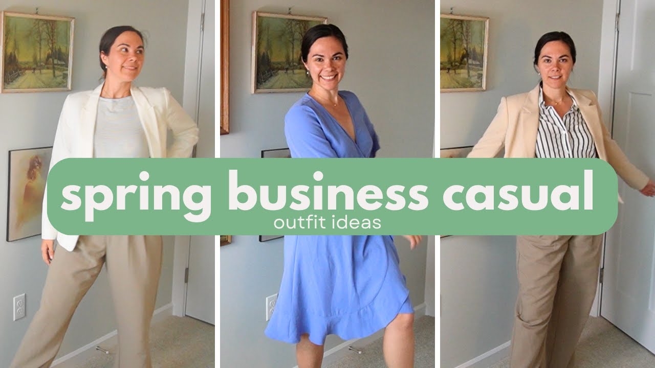 5 Spring Business Casual Outfit Ideas 🌼Corporate Girl What I Wear ...