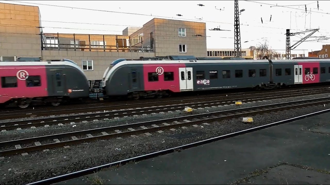 ENNO Zug ( Doppeltraktion ) Abfahrt im Hbf. Hannover - YouTube