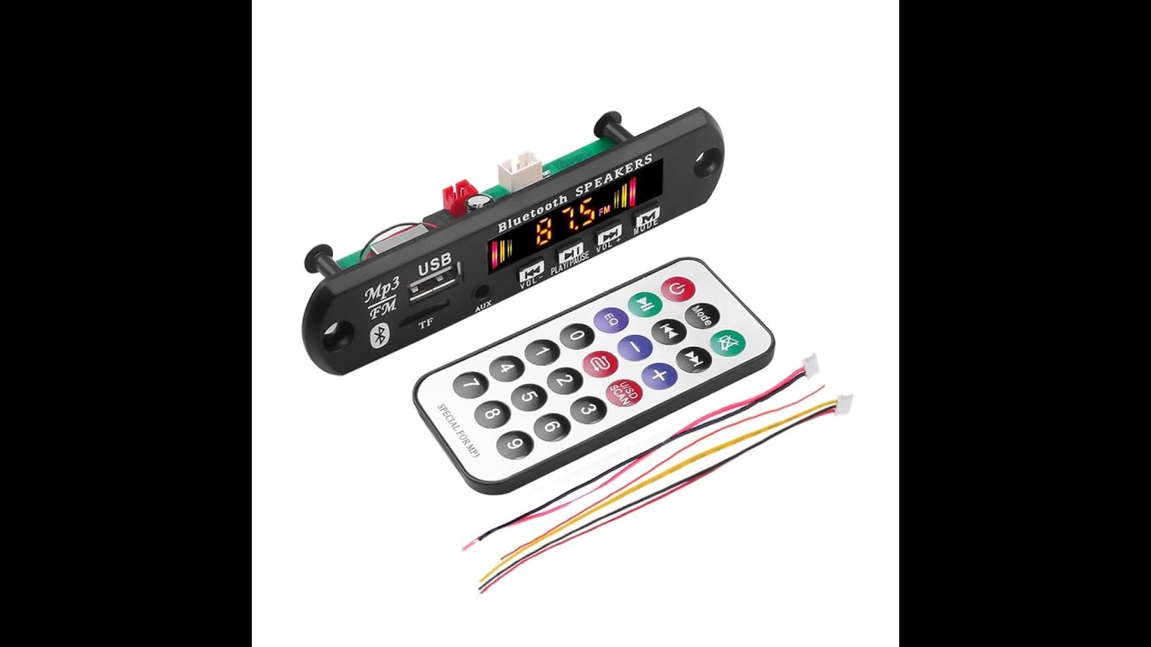 MODULO BLUETOOTH USB/SD/AUX/FM RECEPTOR VERSION 2 0 MEJORADO - YouTube