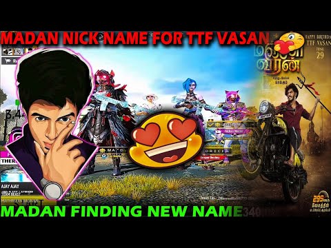 Madan Nick name for TTF vasan manjal veeran madan full explan #bts #ttf ...