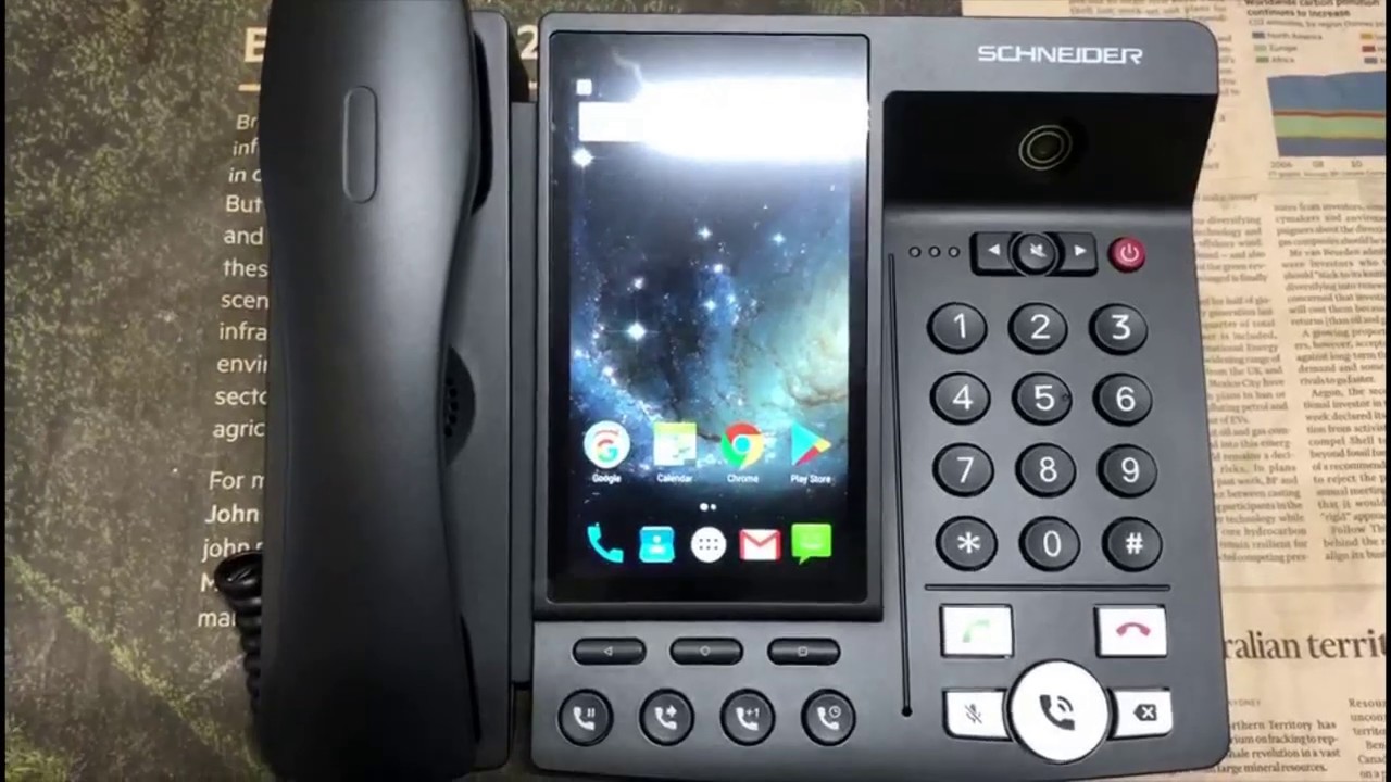 4G video landline phone for office and home Android 7.1 Google play ...