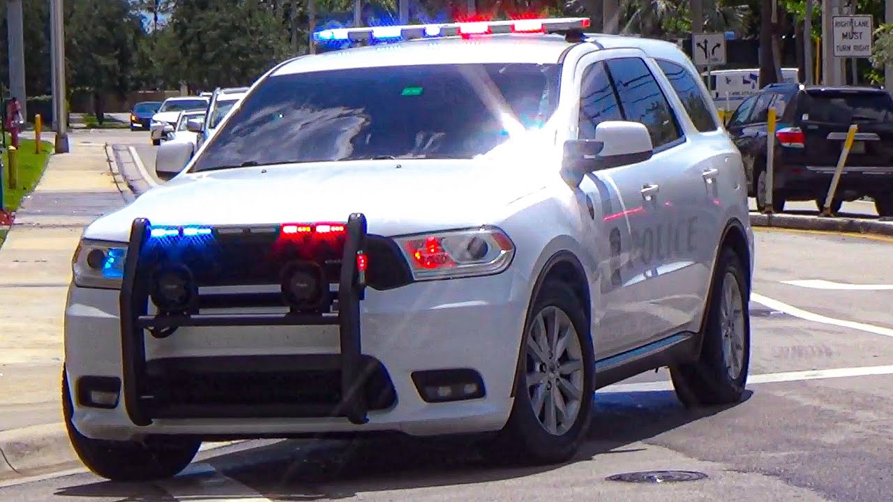 Miami Gardens Police Dept. Dodge Durango Ghost Unit Responding - YouTube