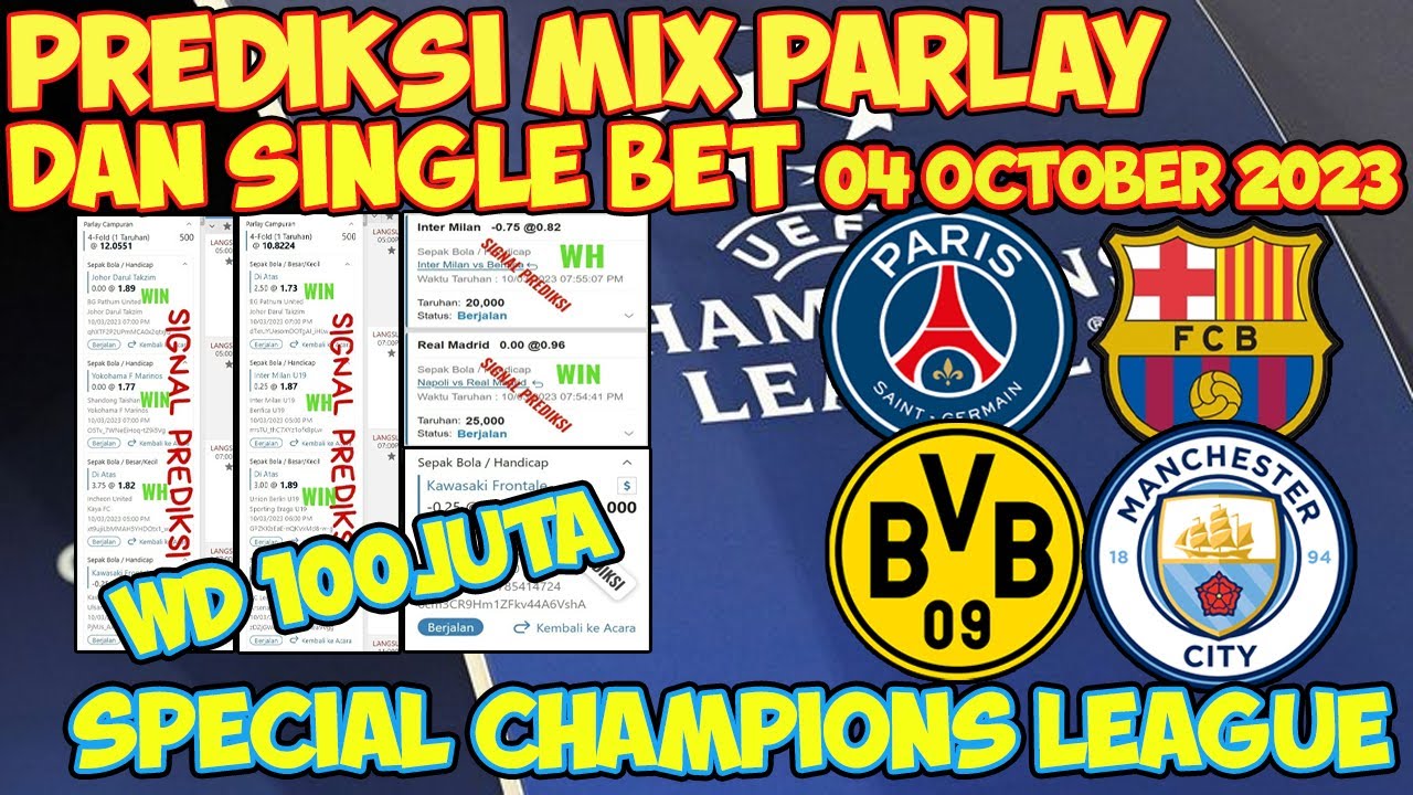 PREDIKSI BOLA / MIX PARLAY / SINGLE BET /AKURAT | MALAM INI 04-05 ...