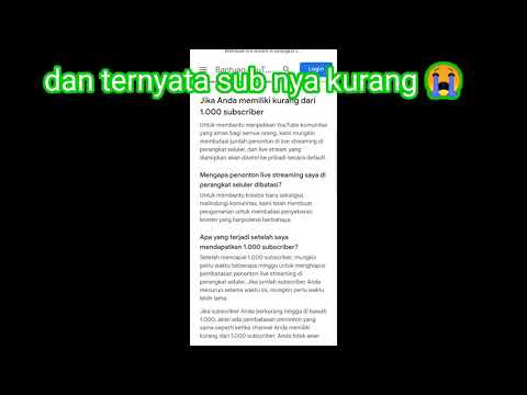 GK bisa live 😭😭