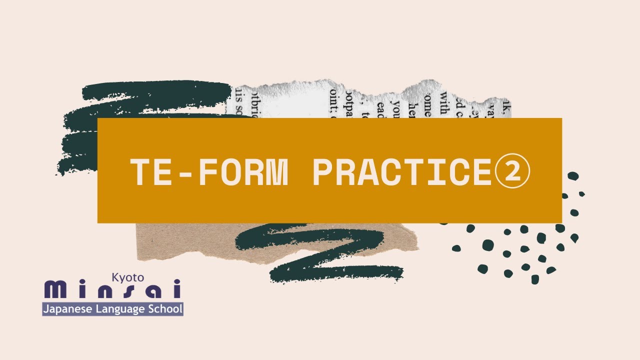 Te Form Practice ② て形 - YouTube