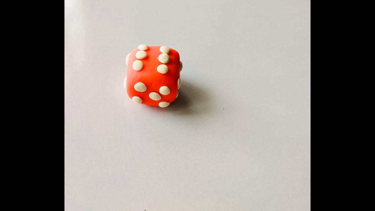 Clay Art Dice/How to make a Dice with Clay/Clay Art Cube - YouTube