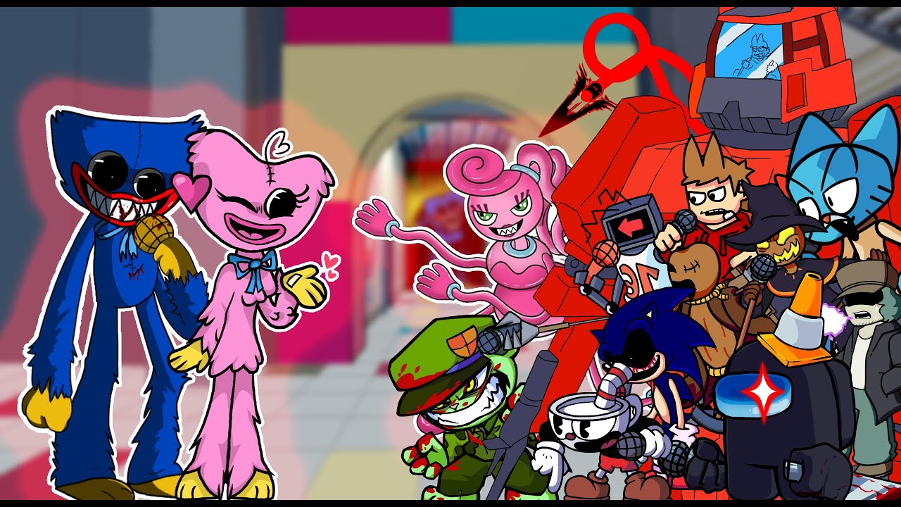 Playtime But All Characters in Poppy Playtime Sings It🎵 FNF New Mod ...