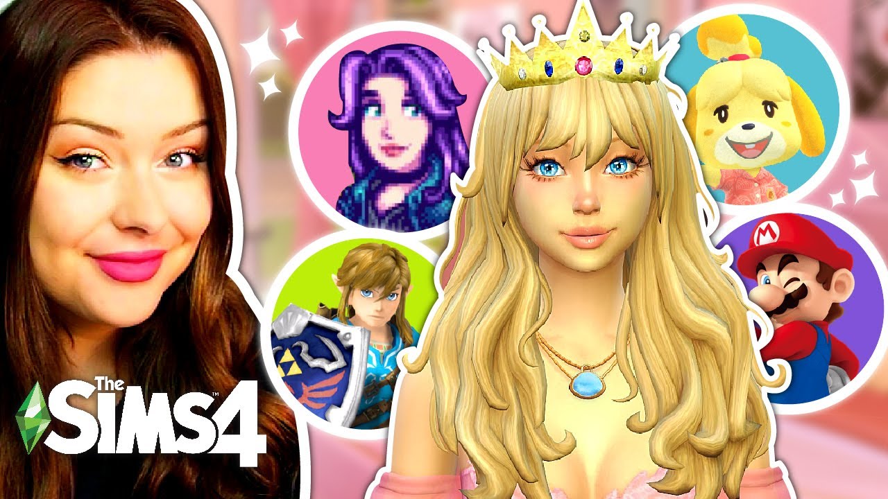 Creating Popular Video Game Characters as SIMS in The Sims 4 - YouTube