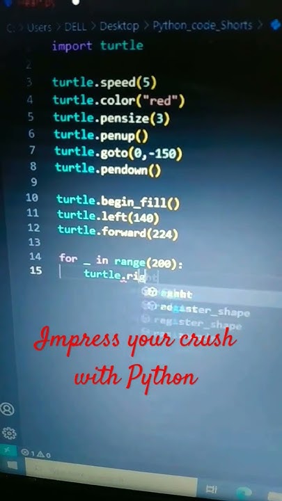 Impress Your Crush With Pythonlearnpython Turtlemodule Codingskills Programming Codingfun