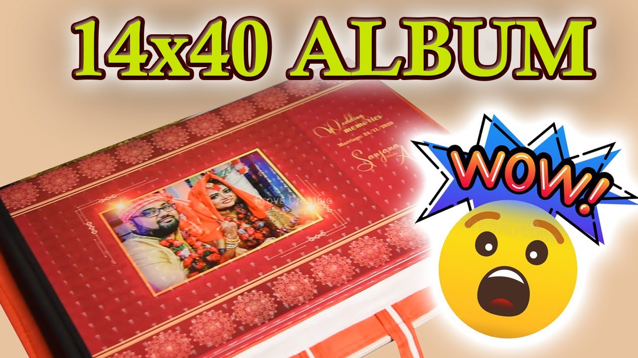 Wedding Album 14x40 | Wedding Album Unboxing | 3D Cover | 2021 - YouTube