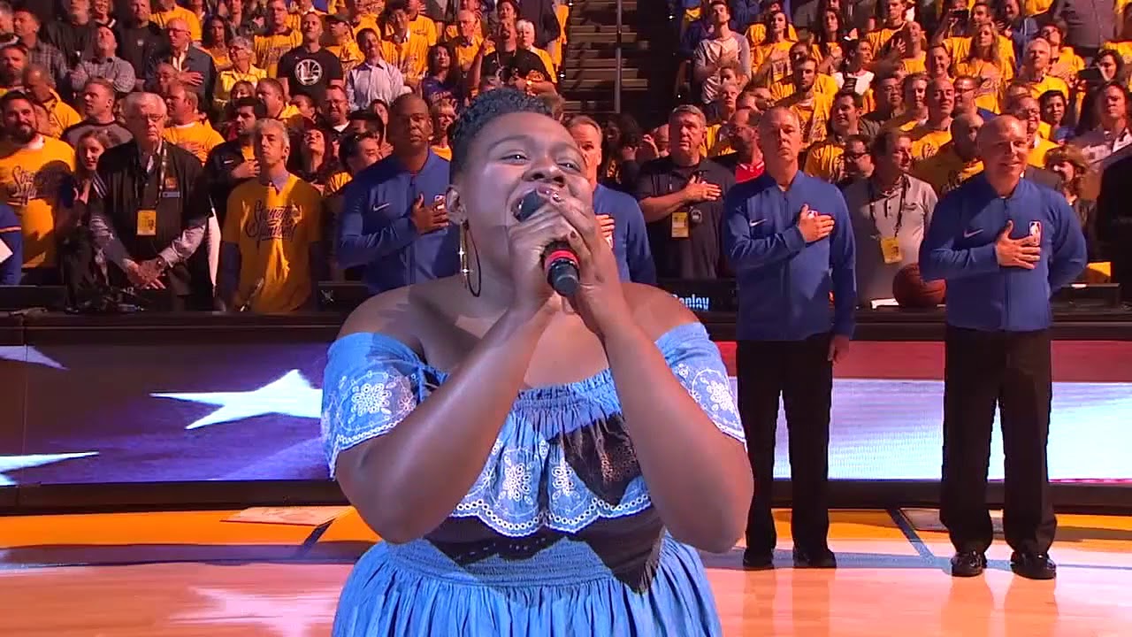 The Color Purple | Nyla Watson's National Anthem for the Warriors - YouTube