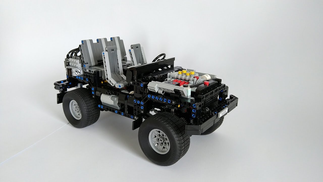 LEGO Technic UAZ 3151 frame and powertrain tests (with crashes!) - YouTube
