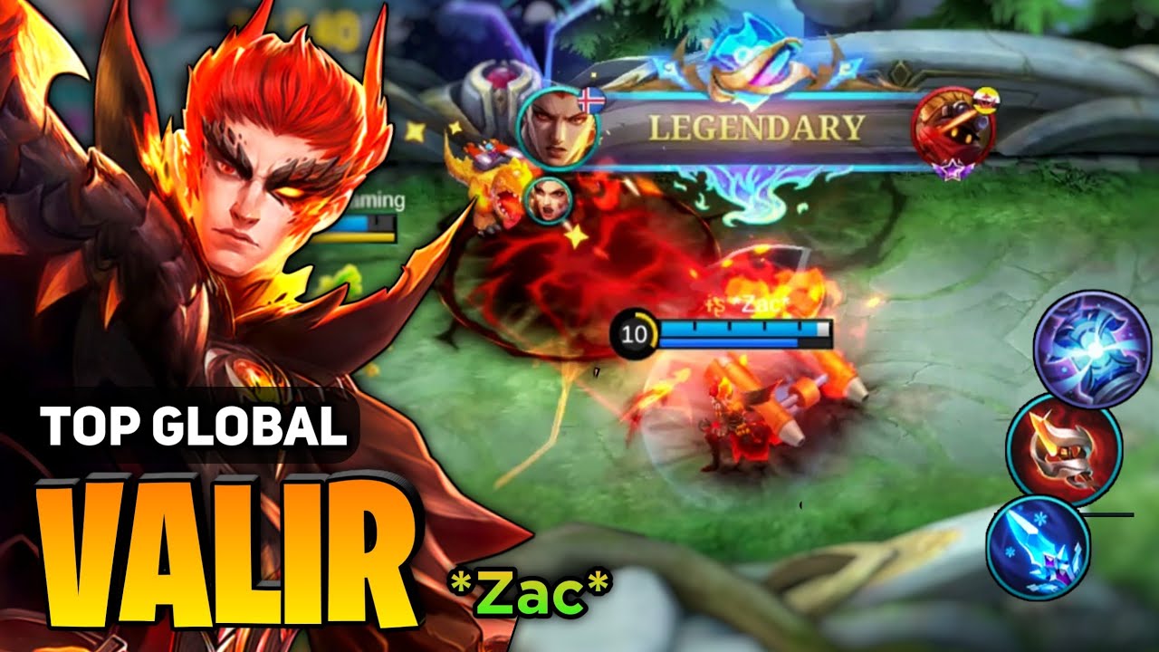 Valir Best Build 2024 [ Valir Top Global Gameplay ] By *Zac* - Mobile ...